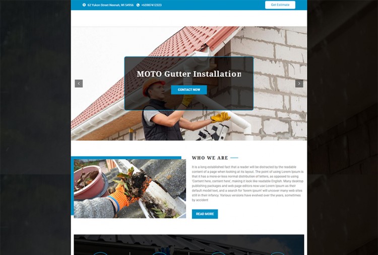 Gutter Cleaning Services WordPress Theme